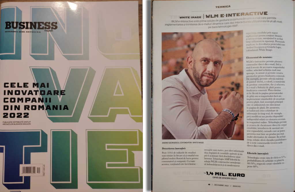 MEDIA | White Image, printre "Cele mai inovatoare companii din România ...